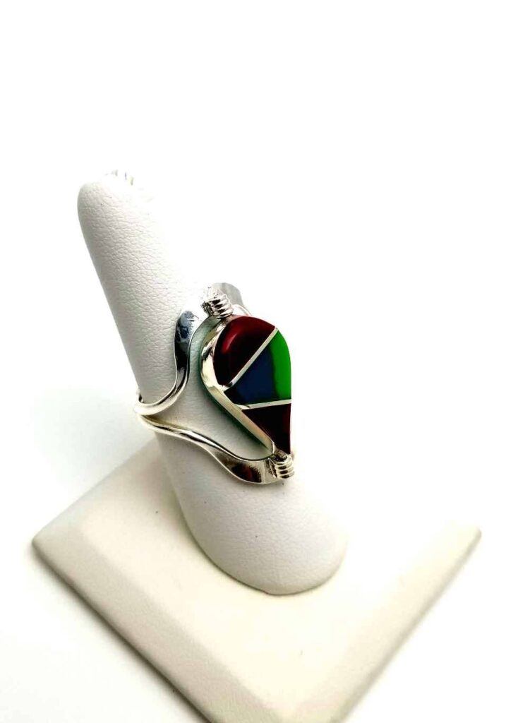 Flip Large Semi-Precious Stone Inlaid Rings | Costello International