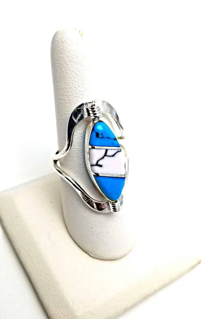 Flip Large Semi-Precious Stone Inlaid Rings | Costello International